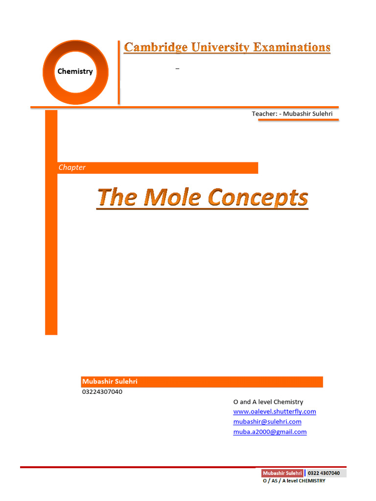 The Mole Concept | PDF