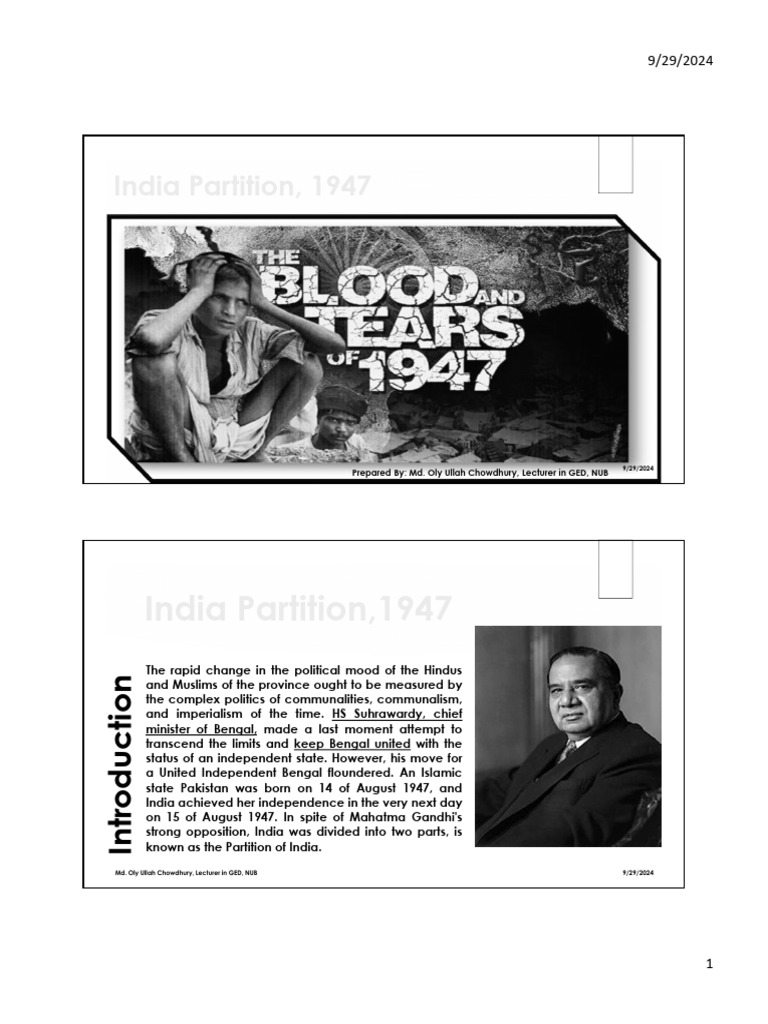 India Partition | PDF