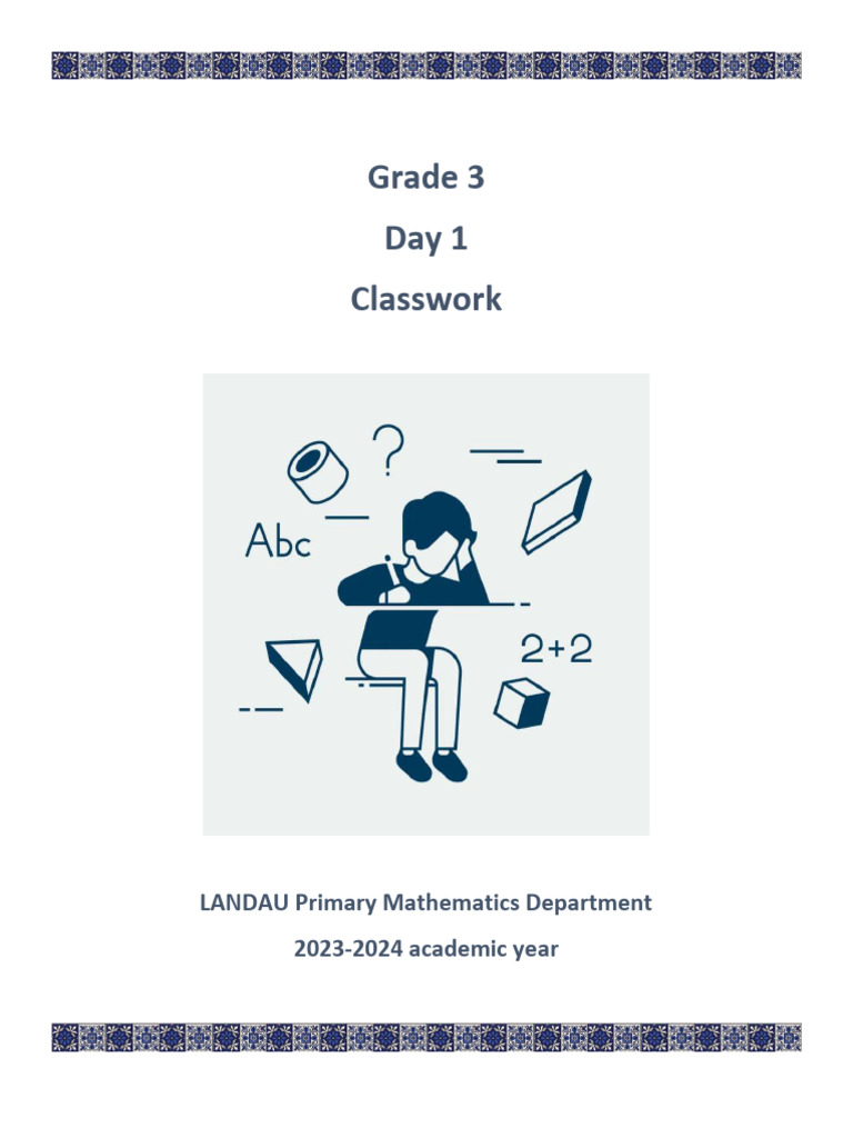 Day 1 - Revision - Classwork | PDF