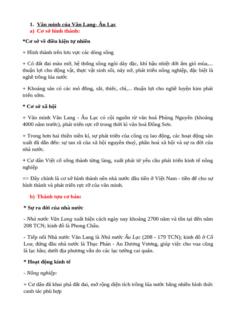 ĐỀ CƯƠNG SỬ CK2 10 | PDF