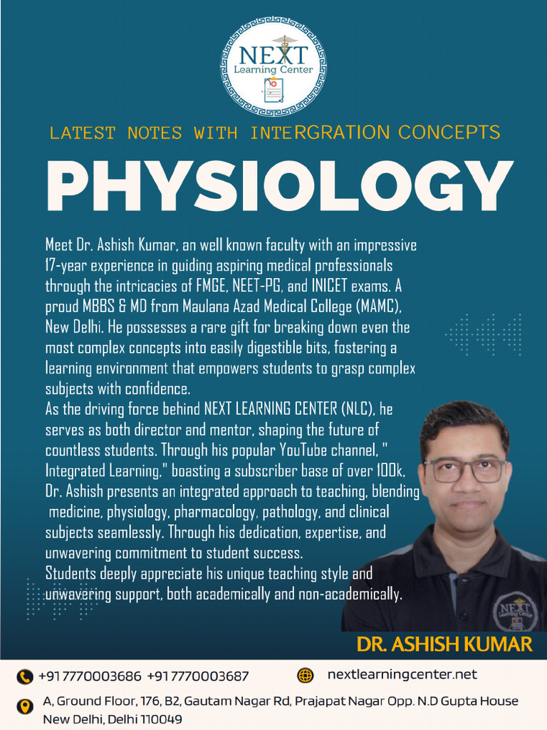Physio Notes 2024 DR Ashish - 00 | PDF
