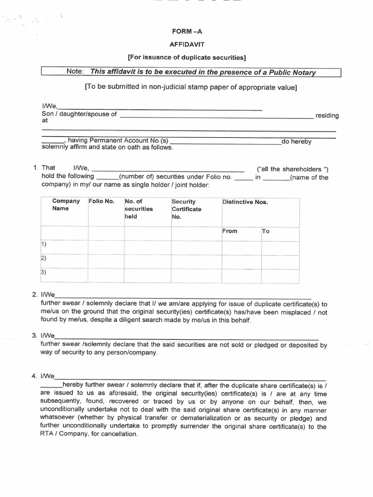 Form A | PDF