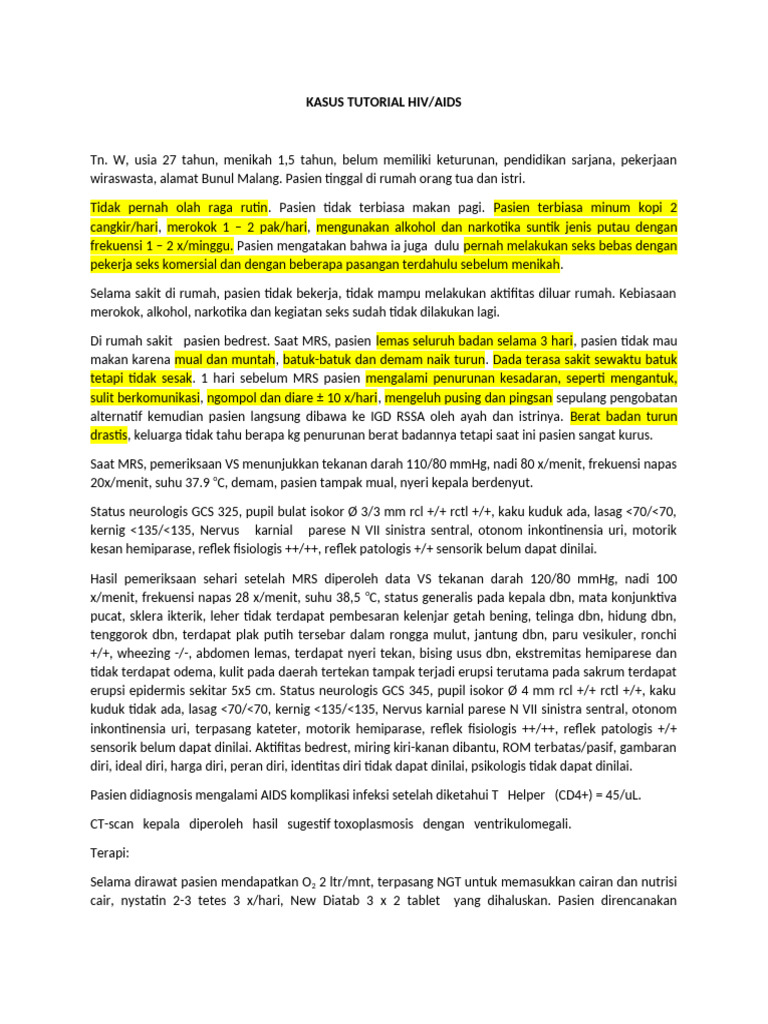 Kasus Tutorial Hiv-Aids | PDF