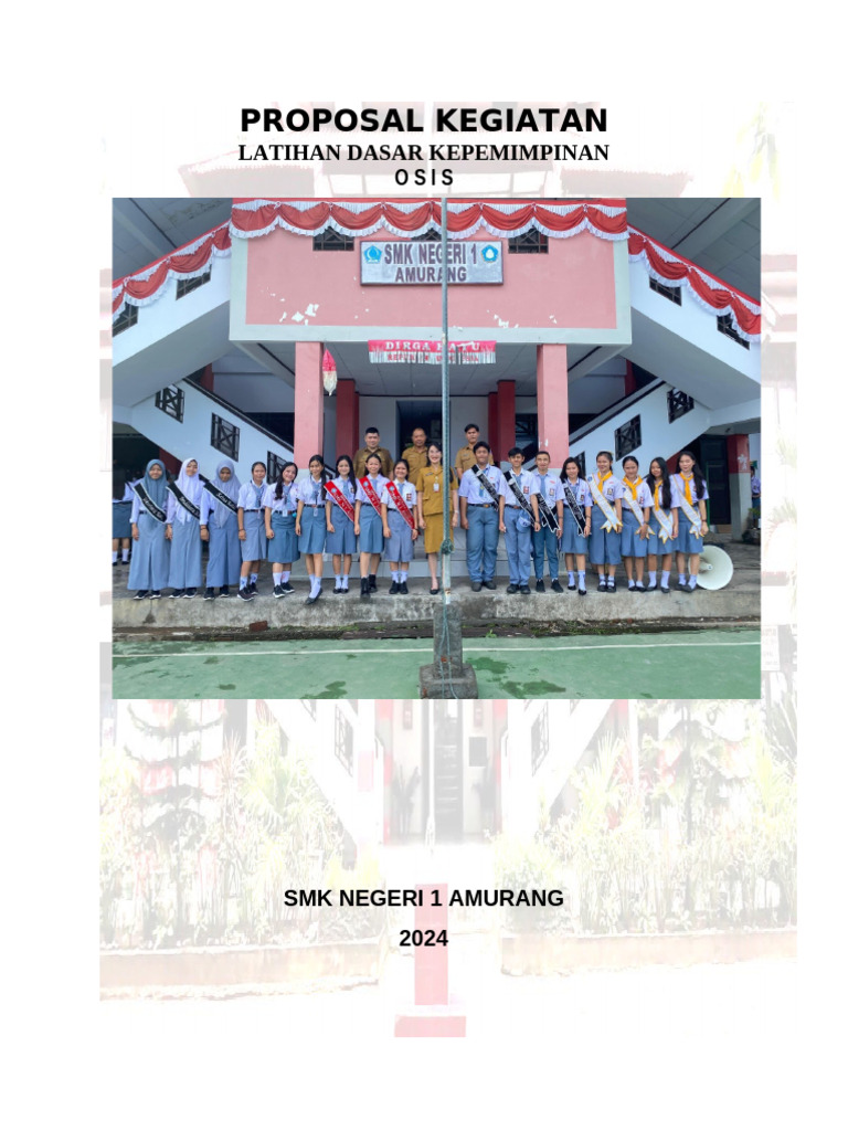 LDKS OSIS SMK Negeri 1 Amurang 2024 | PDF