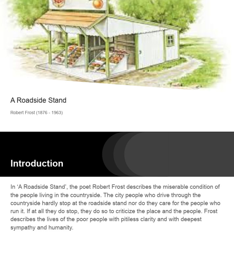 A Roadside Stand | PDF | Poetry | Classics