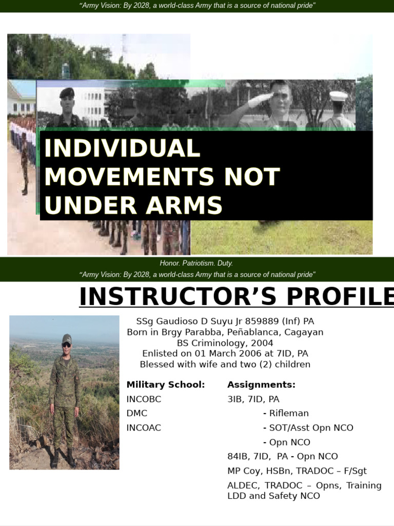 Movement Not Under Arms DMC 52 2022 | PDF