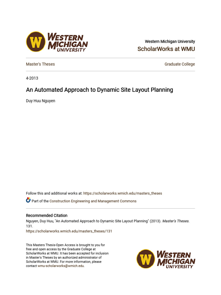 An Automated Approach To Dynamic Site Layout Planning | PDF