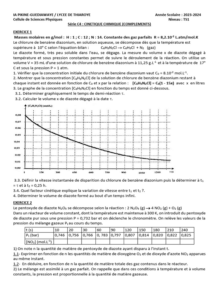 Série C4 TS1 LTYE 2023-2024 | PDF