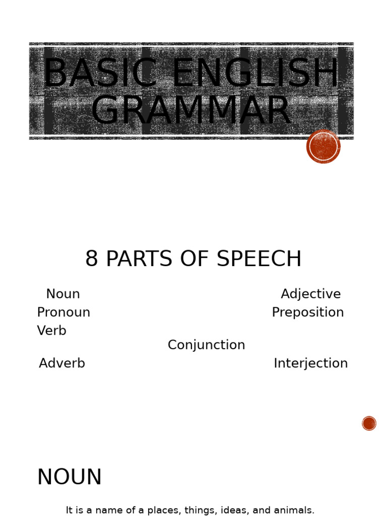 Basic English Grammar | PDF