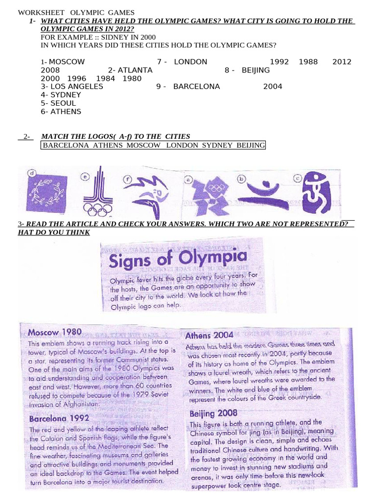 Olympic Games | PDF