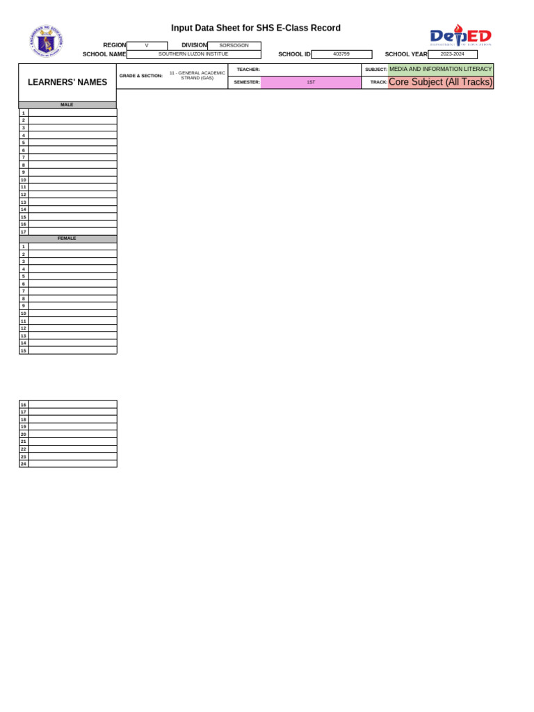 GRADE-11_CLASS-RECORD_2023-2024-2 (2) | PDF