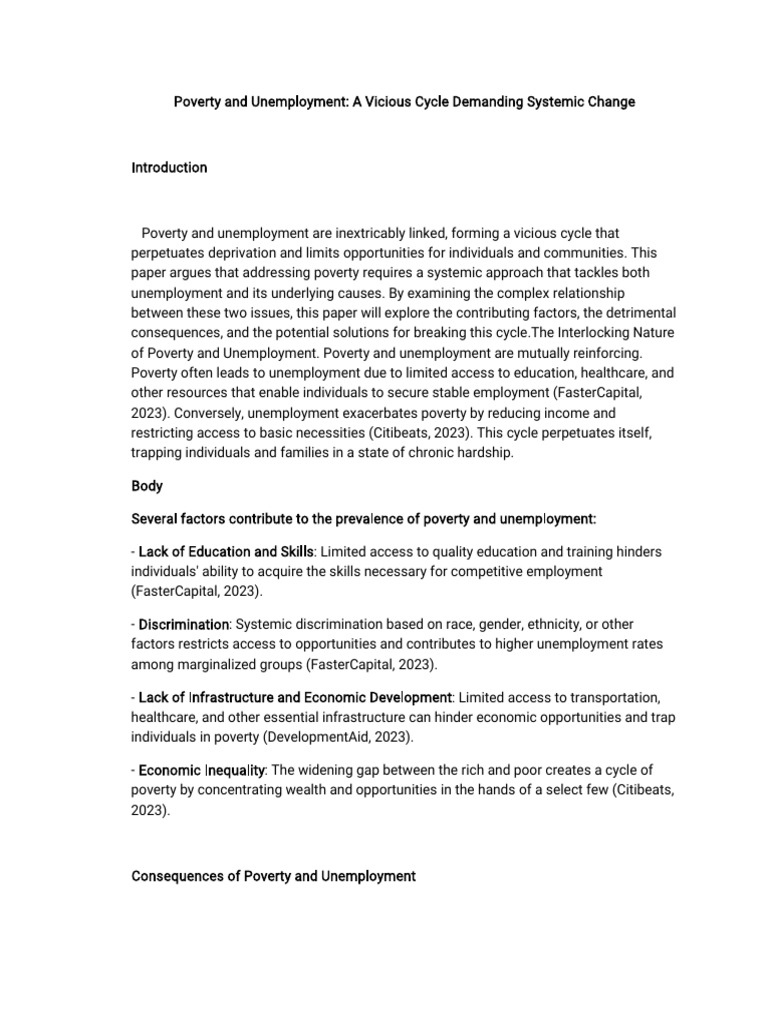 Position Paper Original Work of Ai | PDF | Poverty | Poverty & Homelessness