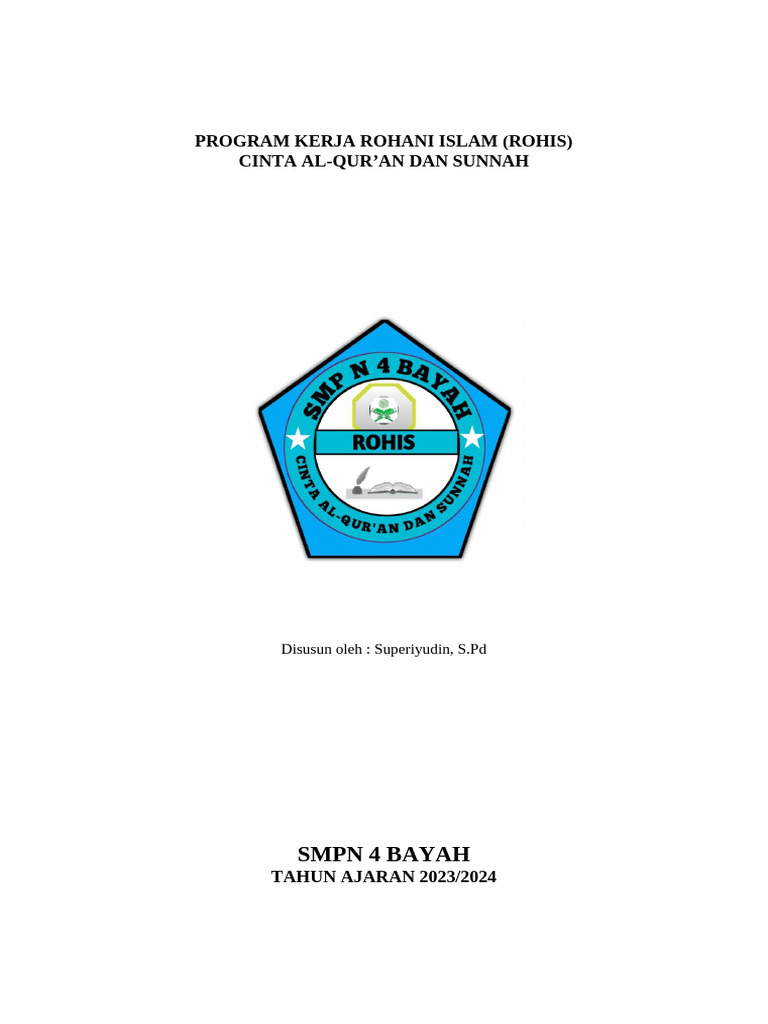 Program Kerja Rohani Islam | PDF