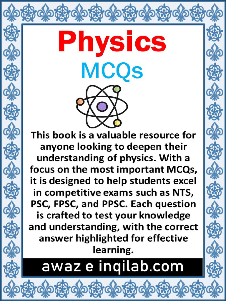 Physics MCQs | PDF | Force | Science & Mathematics
