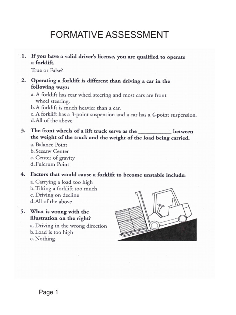 Learner's & Facilitator's Guide Forklift F A | PDF