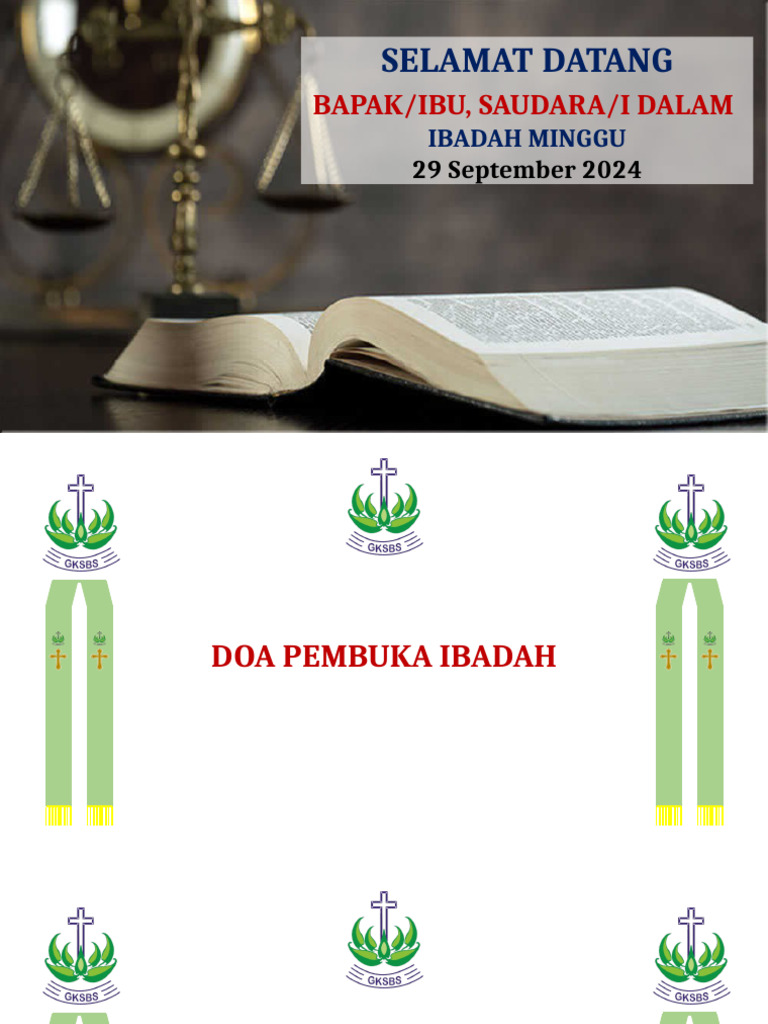 Gereja 29 September 2024 (Tema Hijau) | PDF