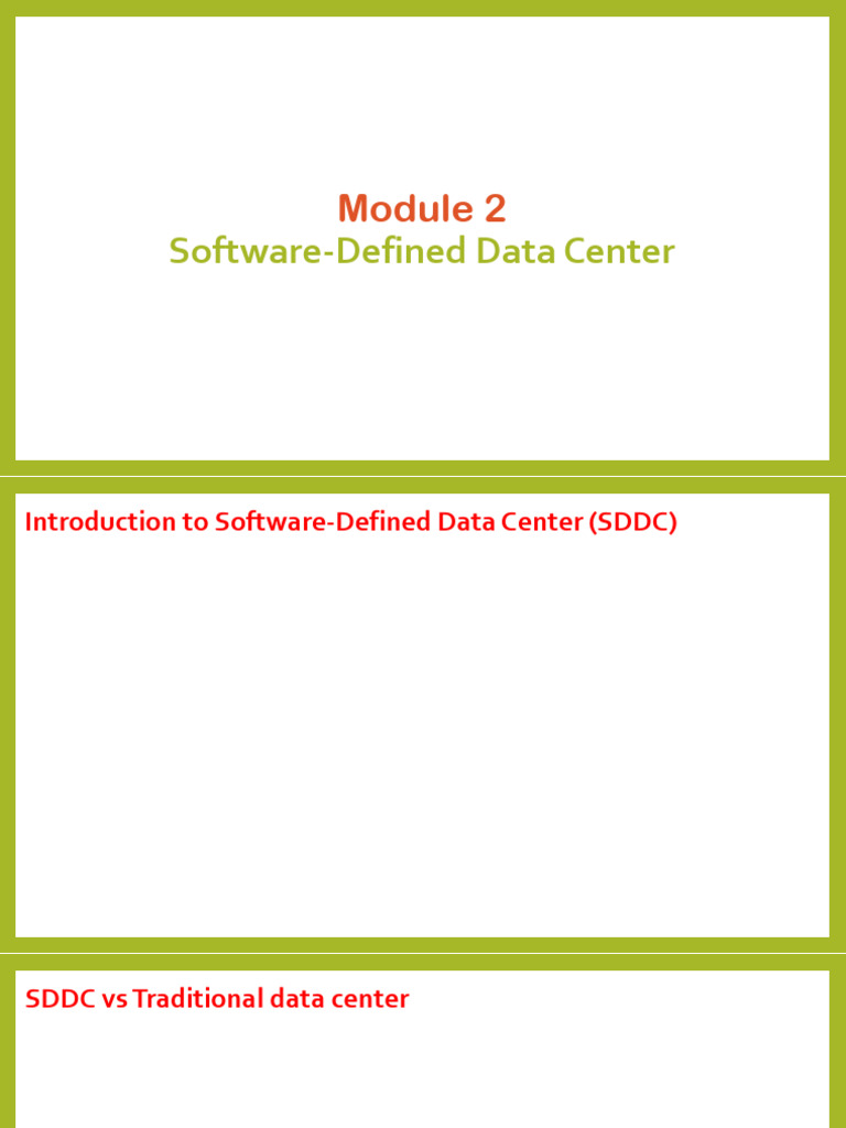 Understanding Software-Defined Data Centers | PDF | Computer Network ...