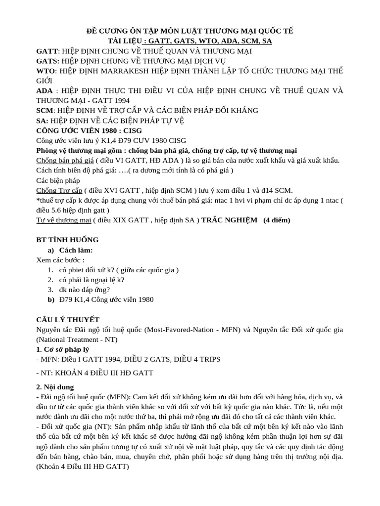 Đề Cươngbtm QT | PDF