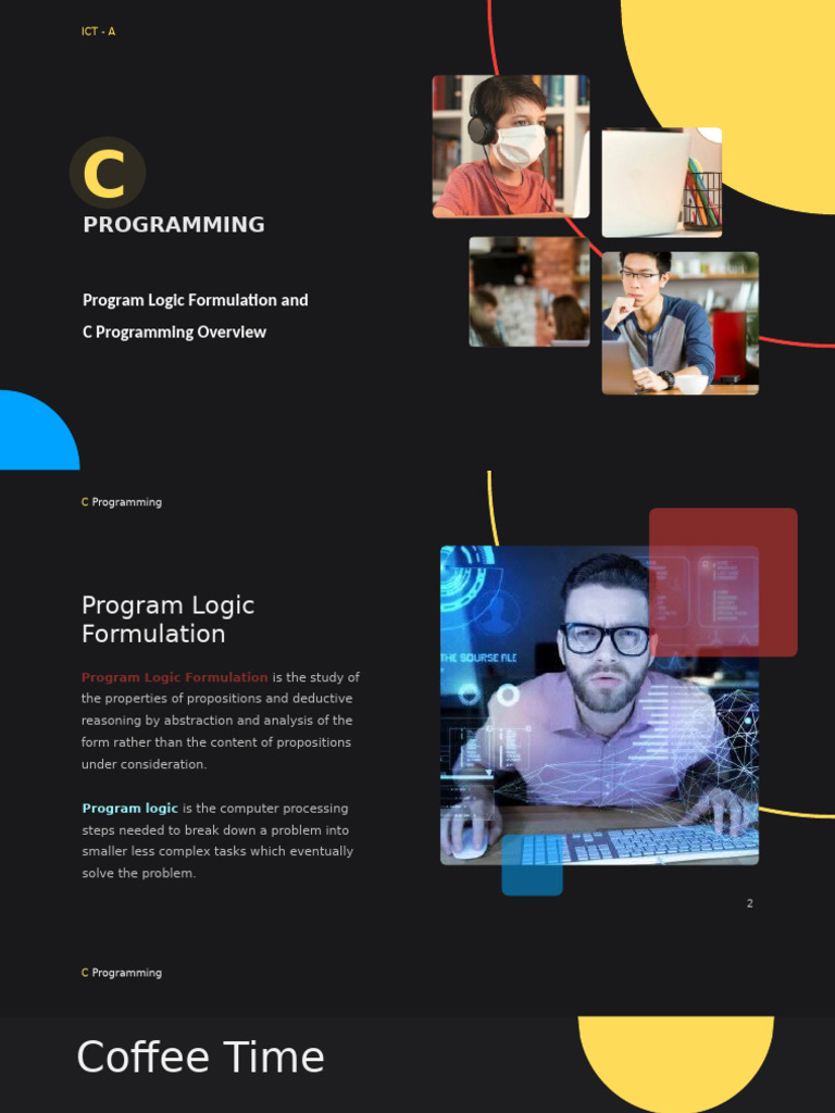 Programming: Program Logic Formulation and C Programming Overview | PDF