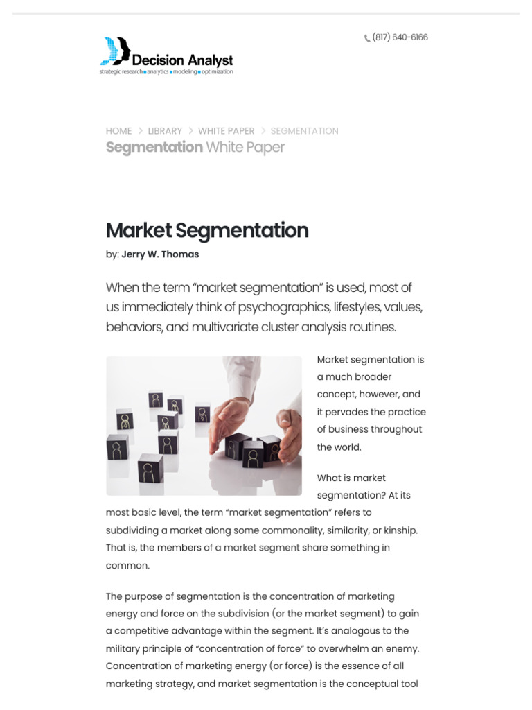 Market Segmentation | PDF