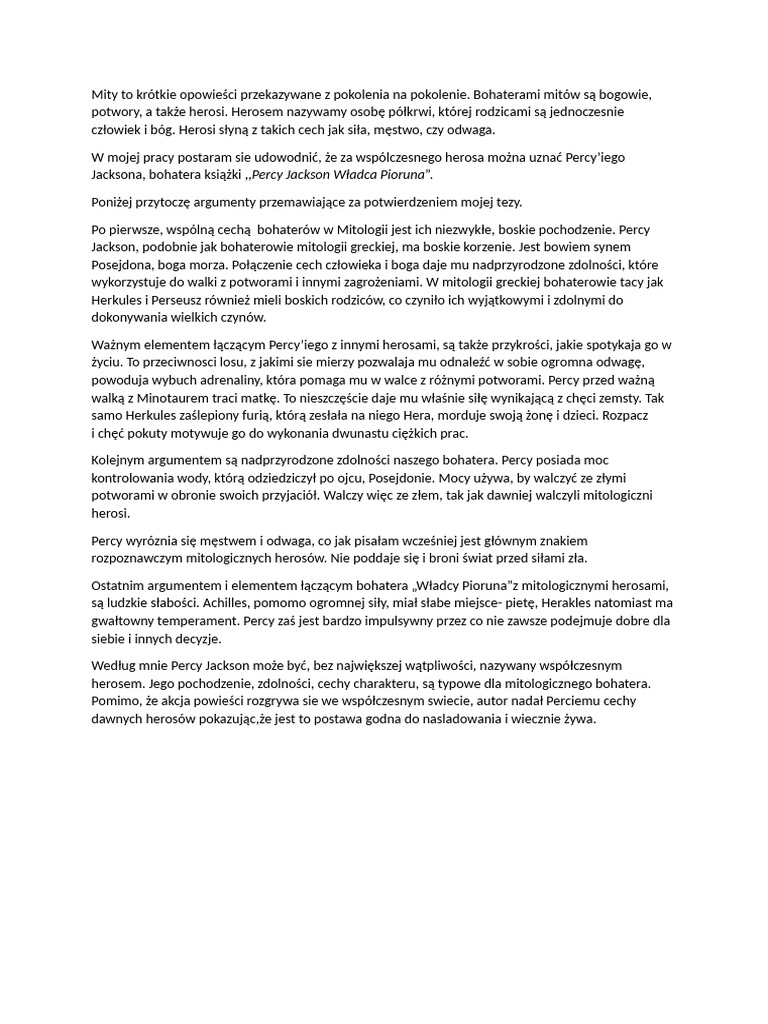 Mity To Krótkie Opowieści Przekazywane Z Pokolenia Na Pokolenie | PDF