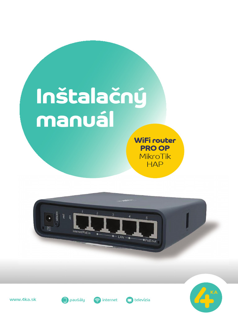 Instalacny Manual Wifi Router Pro Op Hap | PDF