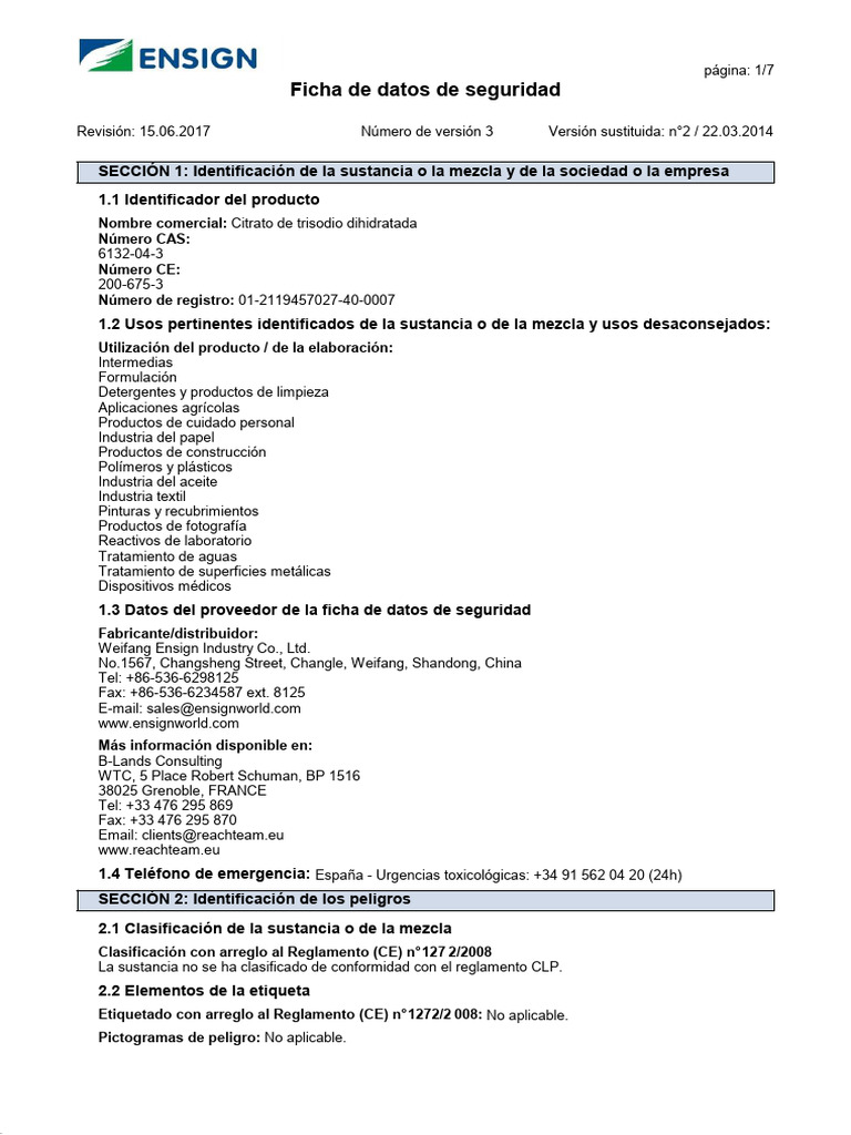 SDS TSC Spain Spanish | PDF
