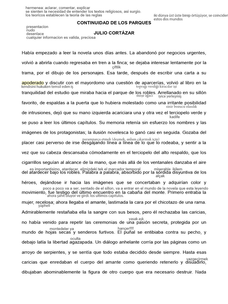 Continuidad De Los Parques | PDF