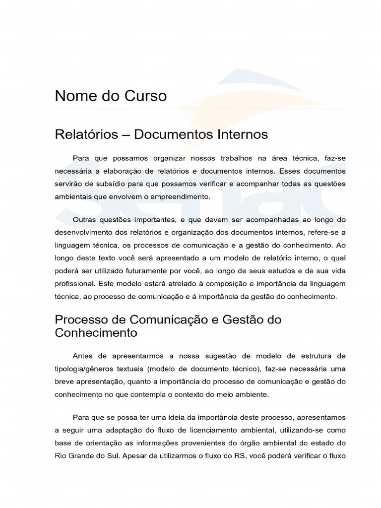 3-Relatórios - Documentos Internos-1 | PDF