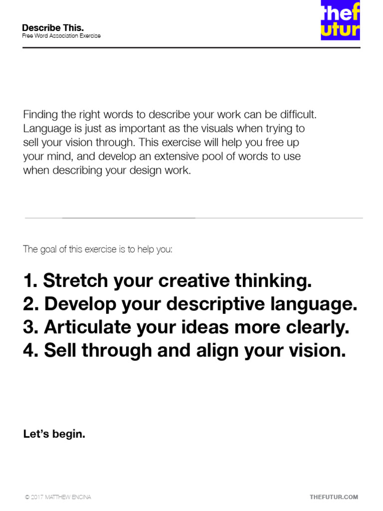 Tips On Visual Vocabulary | PDF