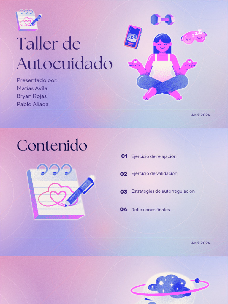 Taller de Autocuidado - Monitoras | PDF