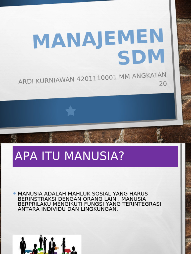 Contoh Tugas MSDM | PDF