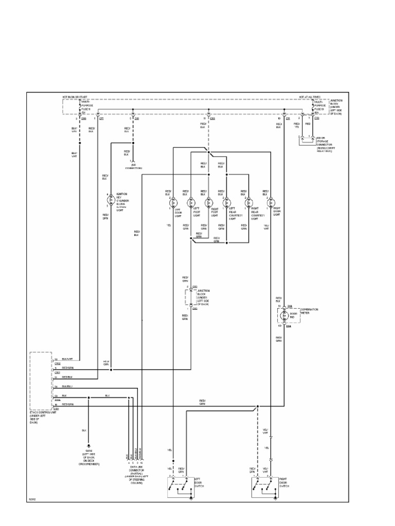 System Wiring Diagrams Courtesy Lamps Circuit, Convertible | PDF