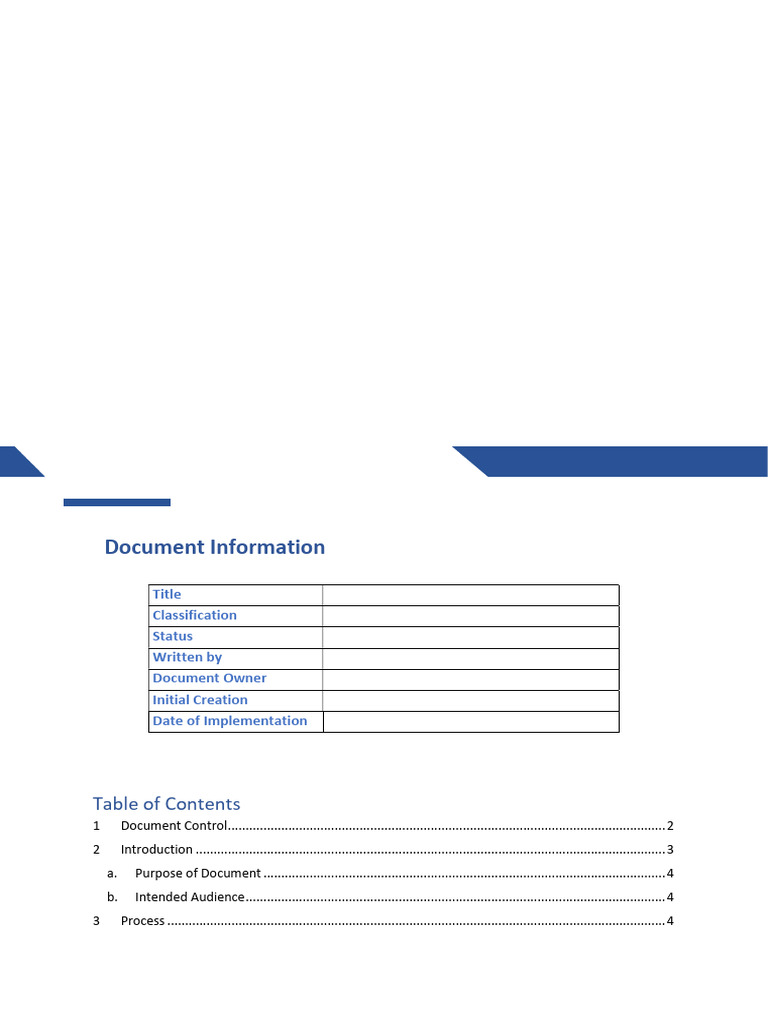 Change Management Sample Template | PDF