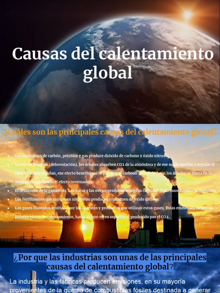 Causas Del Calentamiento Global | PDF