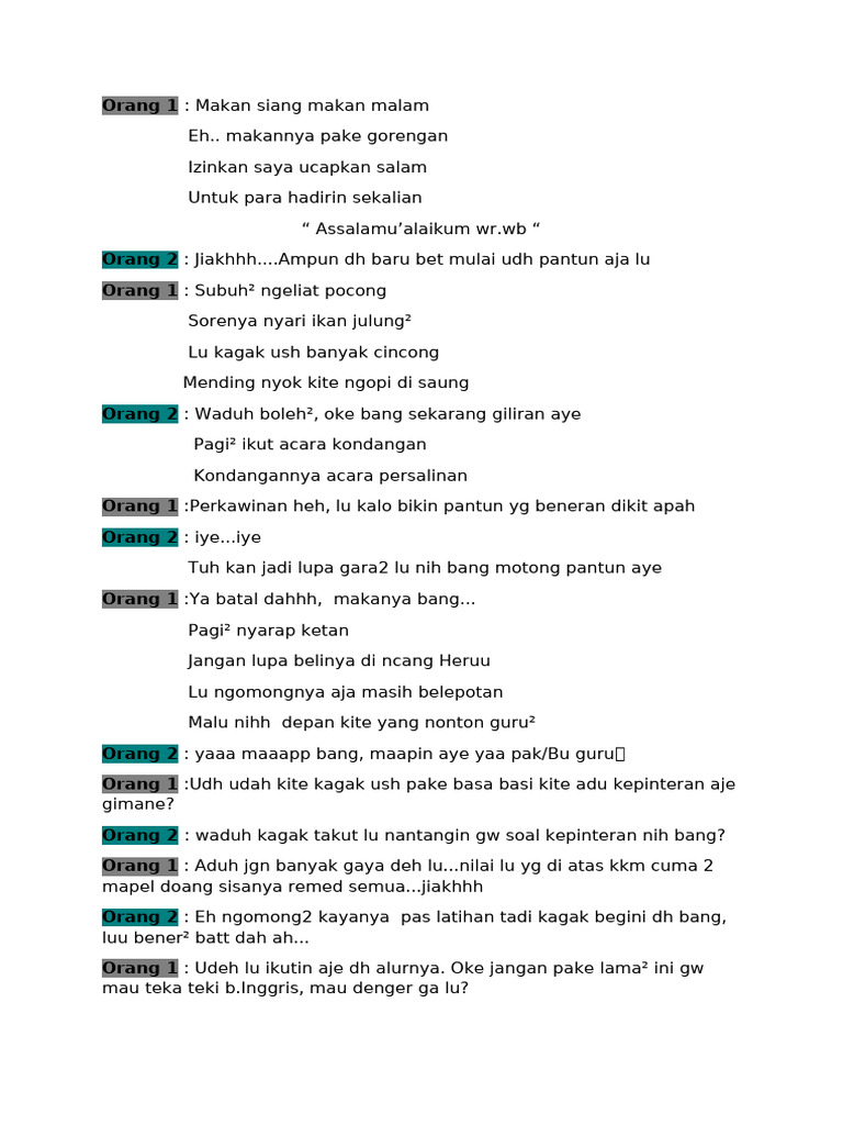 Adu pantun 2023 | PDF