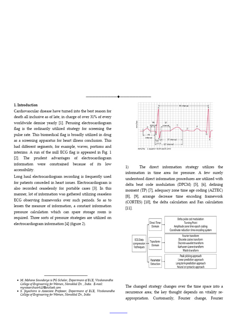 An Efficient Code Compression Technique For Ecg Signal Application Using Xilinx Software | PDF