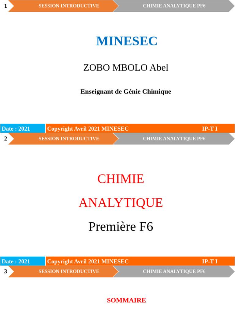 IP - TI-CHIMIE ANALYTIQUE - PREMIERE F6-Leçon 1-Types de Concentration ...