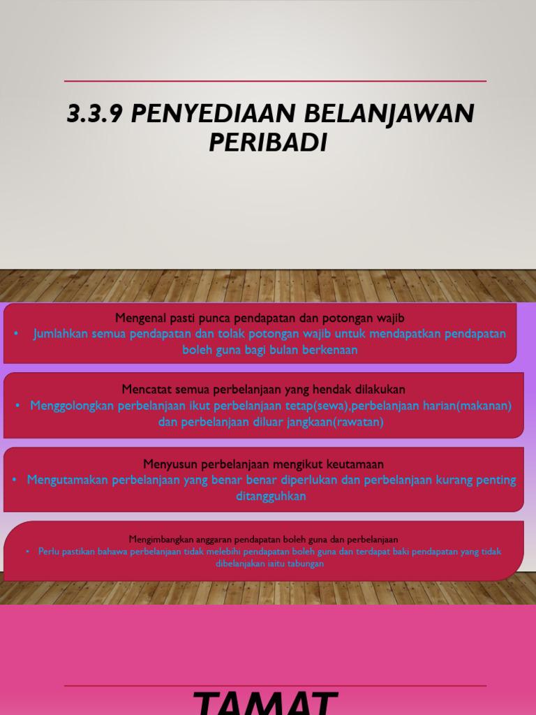 Panduan Belanjawan Peribadi Efektif | PDF | Finance & Money Management
