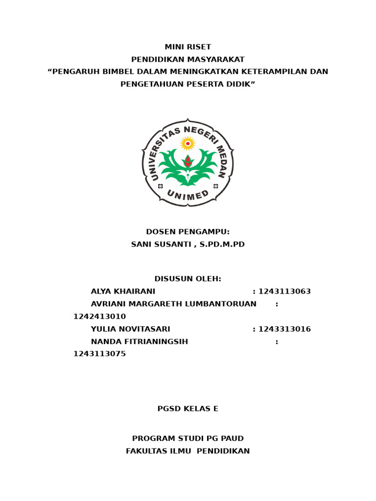 MINI RISET Kursus Komputer | PDF