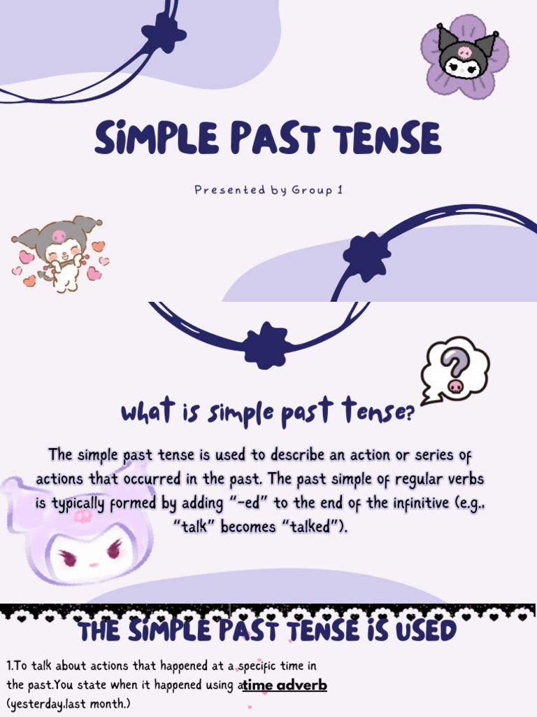 Simple Past Tense | PDF