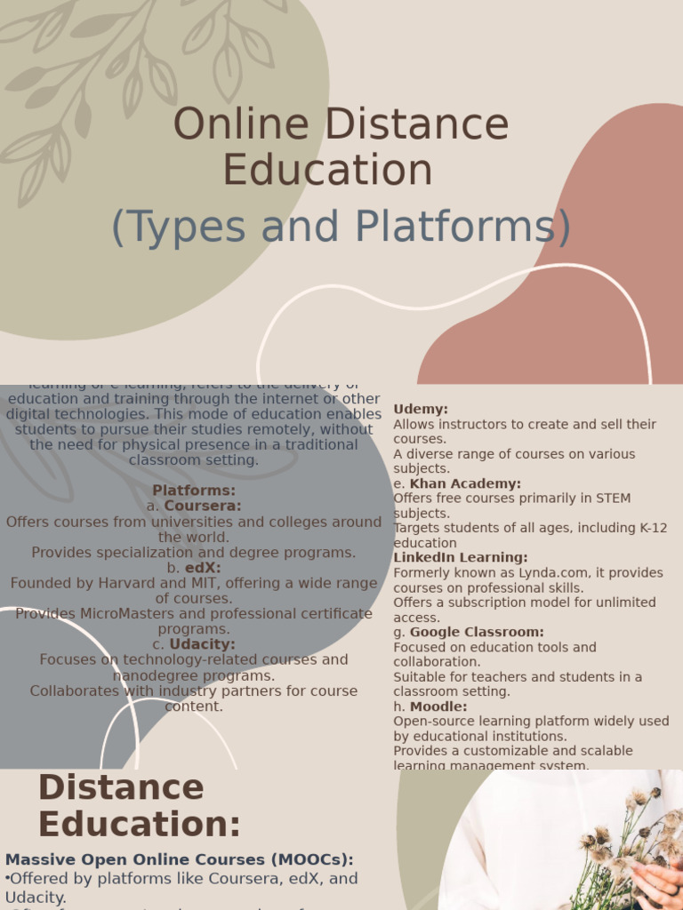Online Distance Education PPT Rupinta | PDF