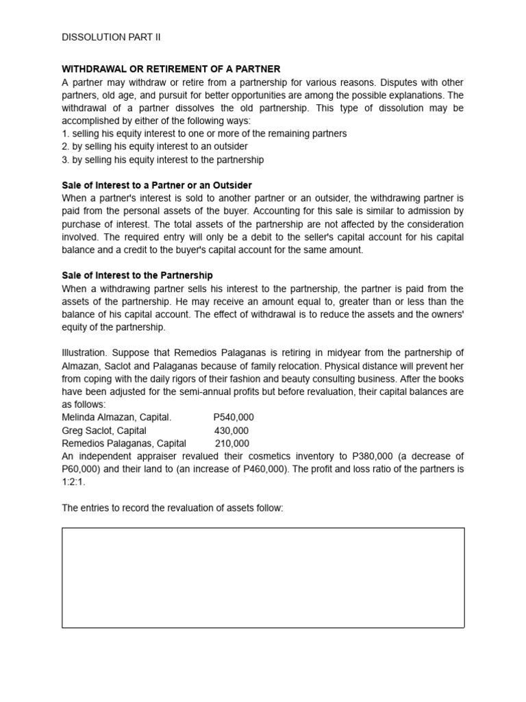 Dissolution Part II | PDF