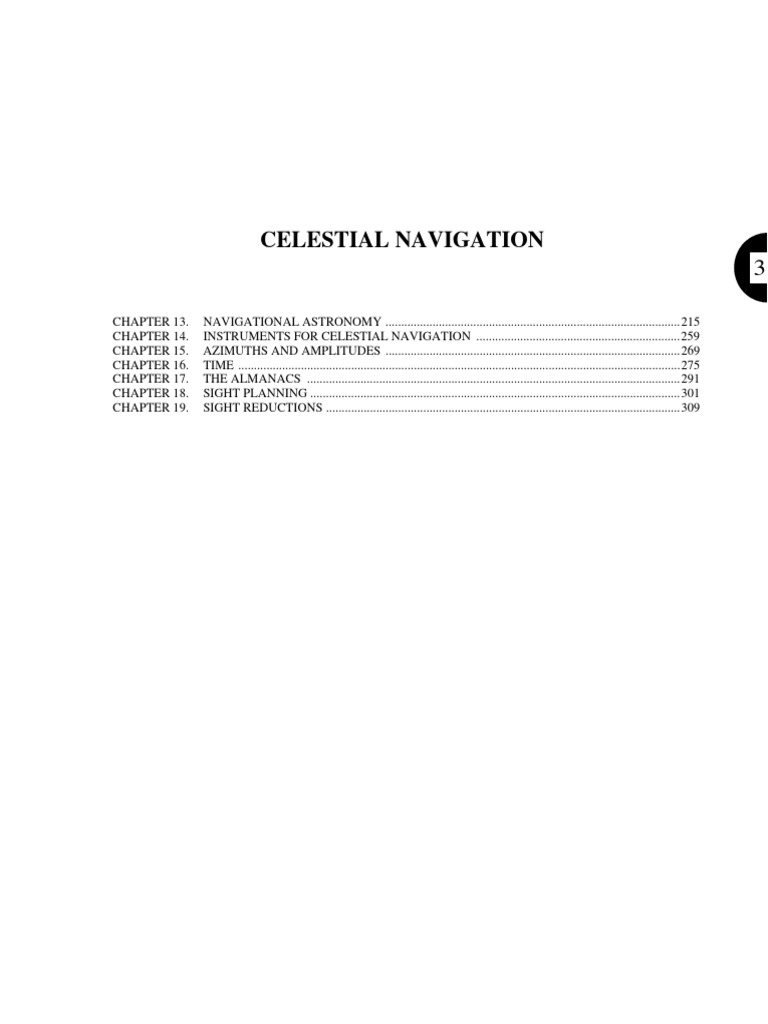 Part 3- Celestial Navigation | PDF