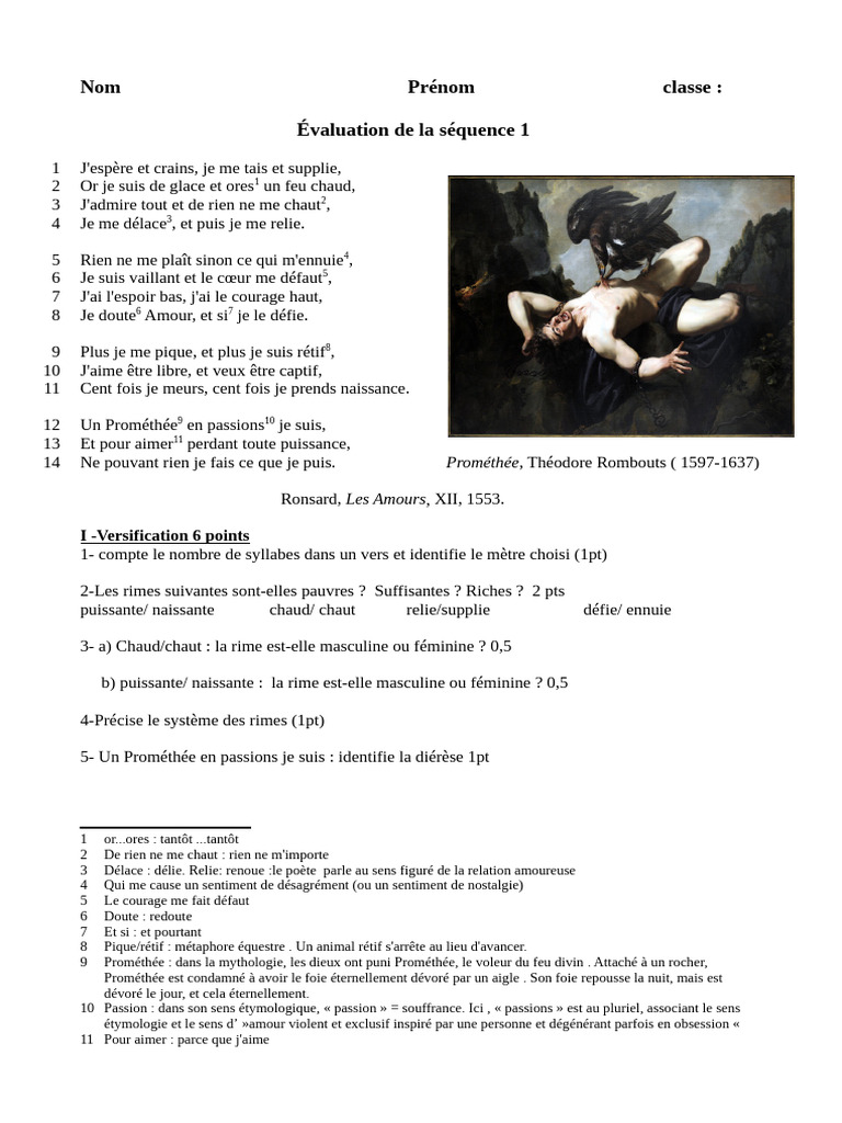 Évaluation Seconde 3 Et 8 | PDF