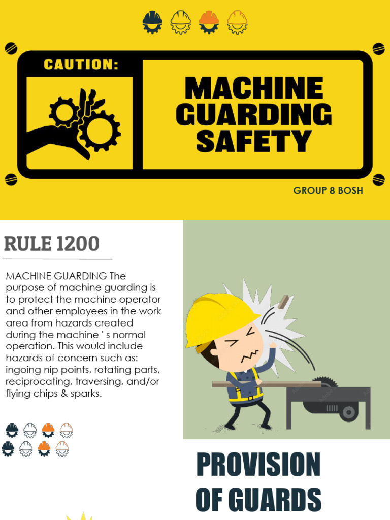 Machine Guarding Safety Guidelines | PDF | Screw | Rivet