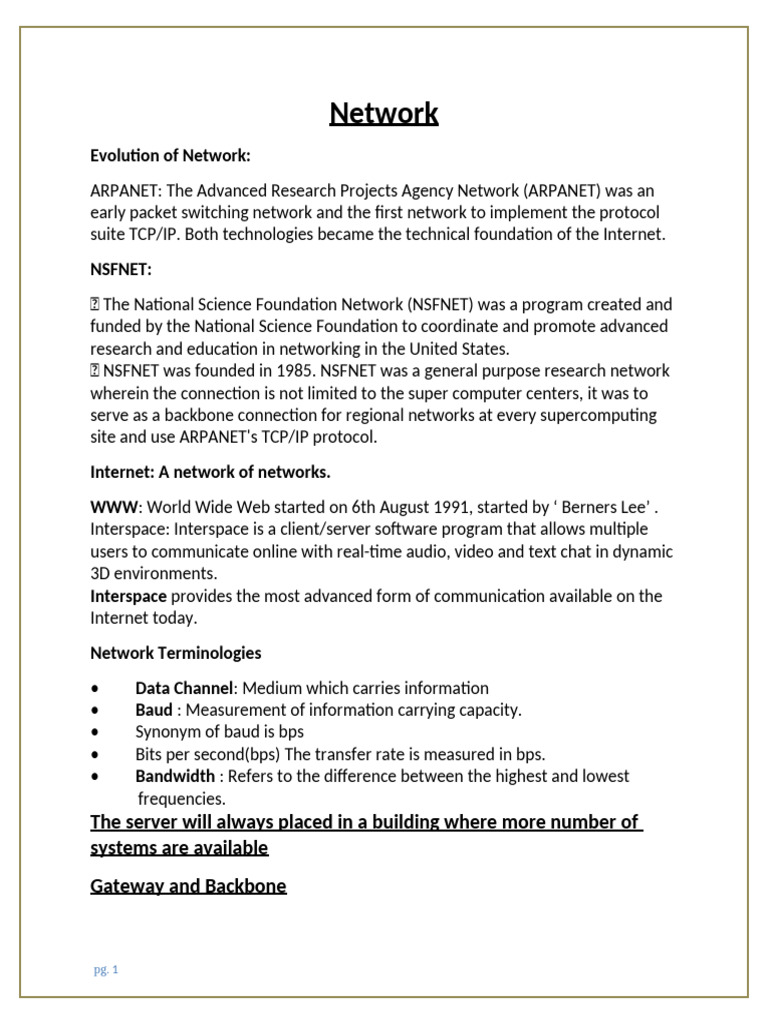 Network Notes All | PDF