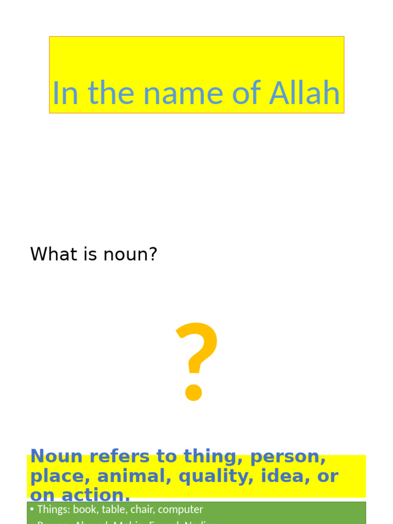 Noun | PDF