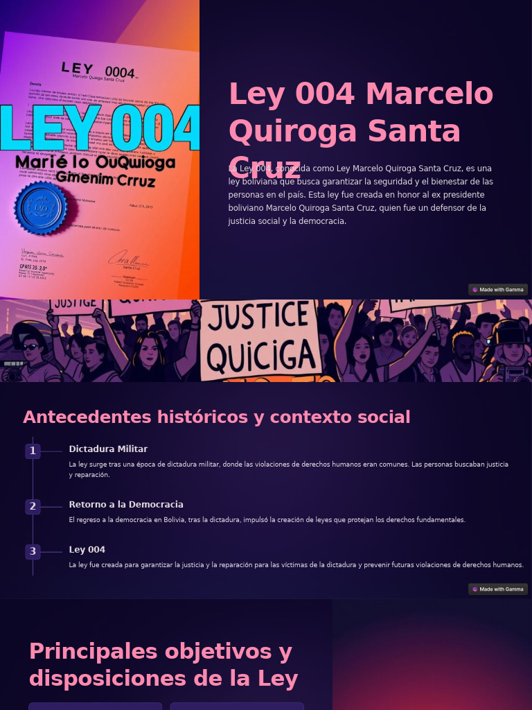 Ley 004 Marcelo Quiroga Santa Cruz | PDF