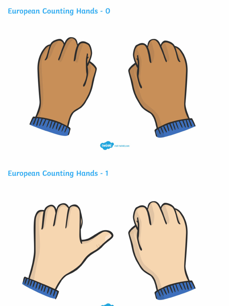 Counting Hands for kids examples | PDF